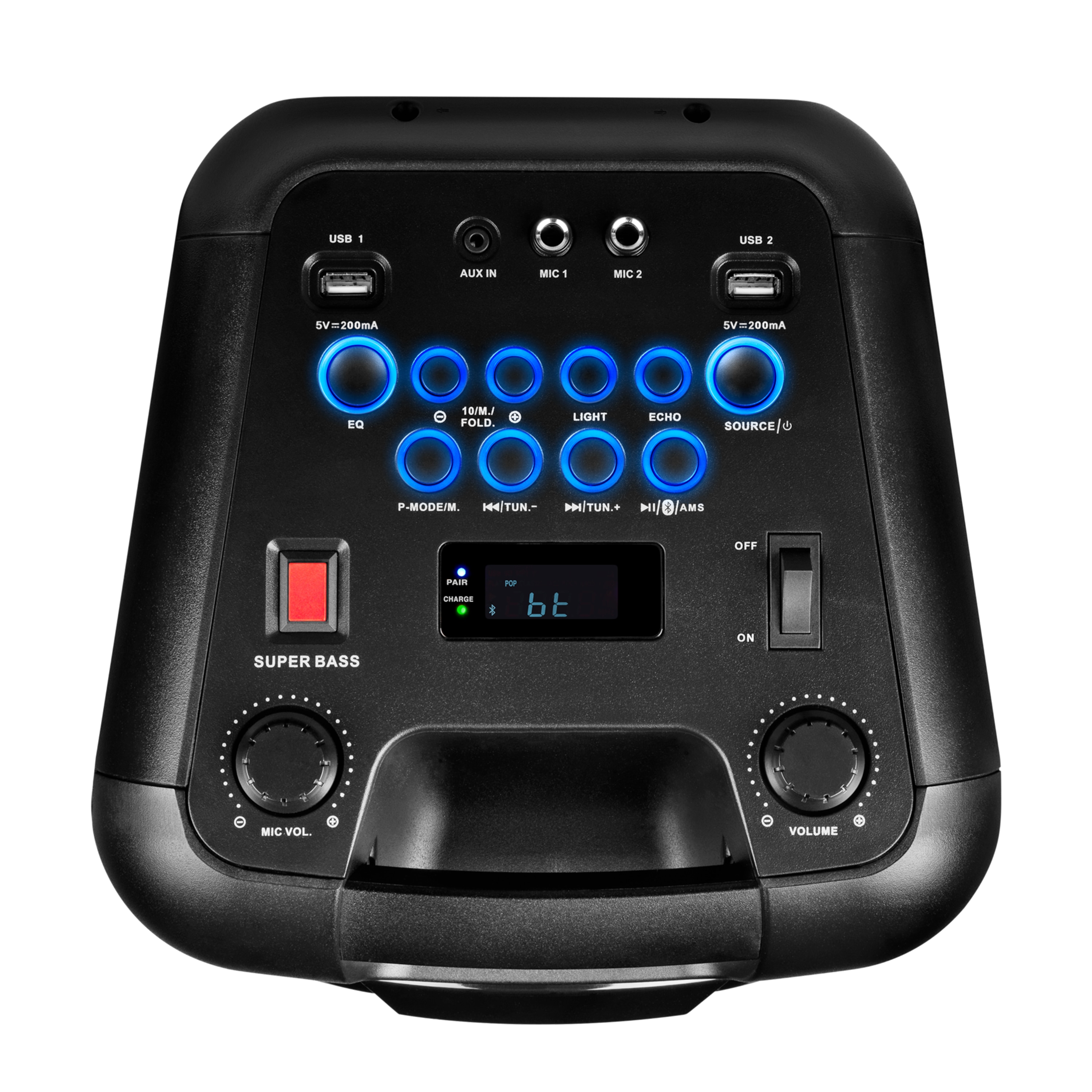 MEDION® LIFE® P67013 Bluetooth® Partylautsprecher, farbige LED-Lichter ...