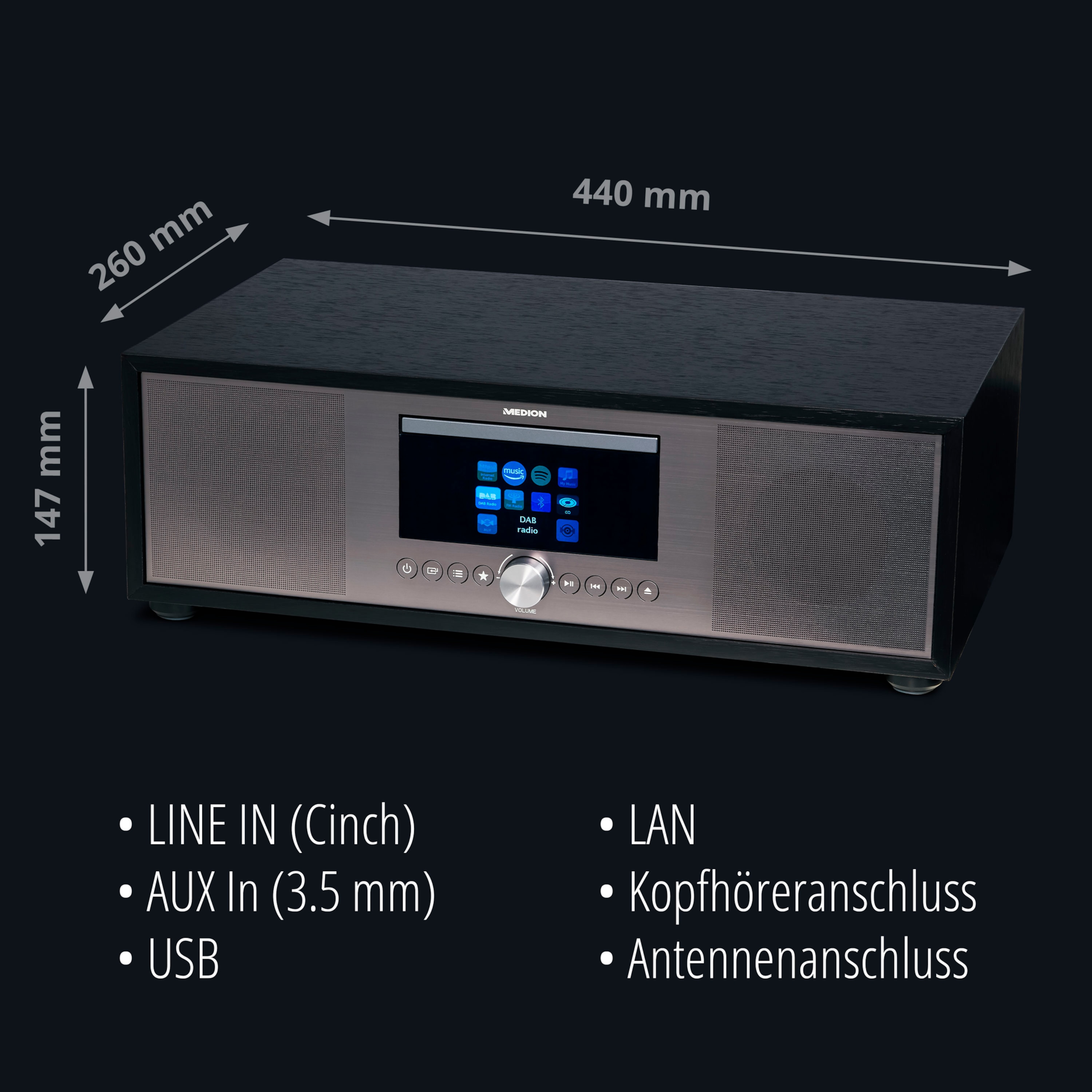 MEDION® LIFE® P66024 All-in-One Audio System | MEDION.DE