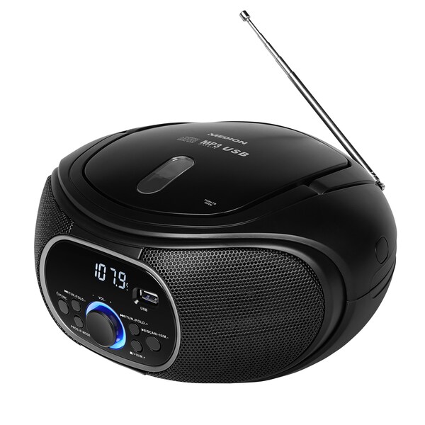 MEDION® LIFE® E65711 Boombox mit CD/MP3-Player, PLL-UKW Stereo-Radio ...