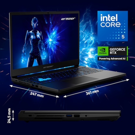 MEDION® ERAZER Deputy 15 P1 Core Gaming Laptop
