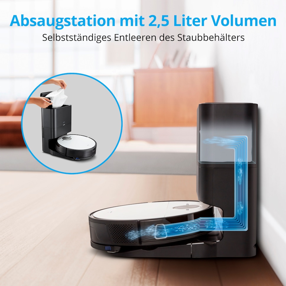 MEDION® Saugroboter mit Absaugstation X50 SW