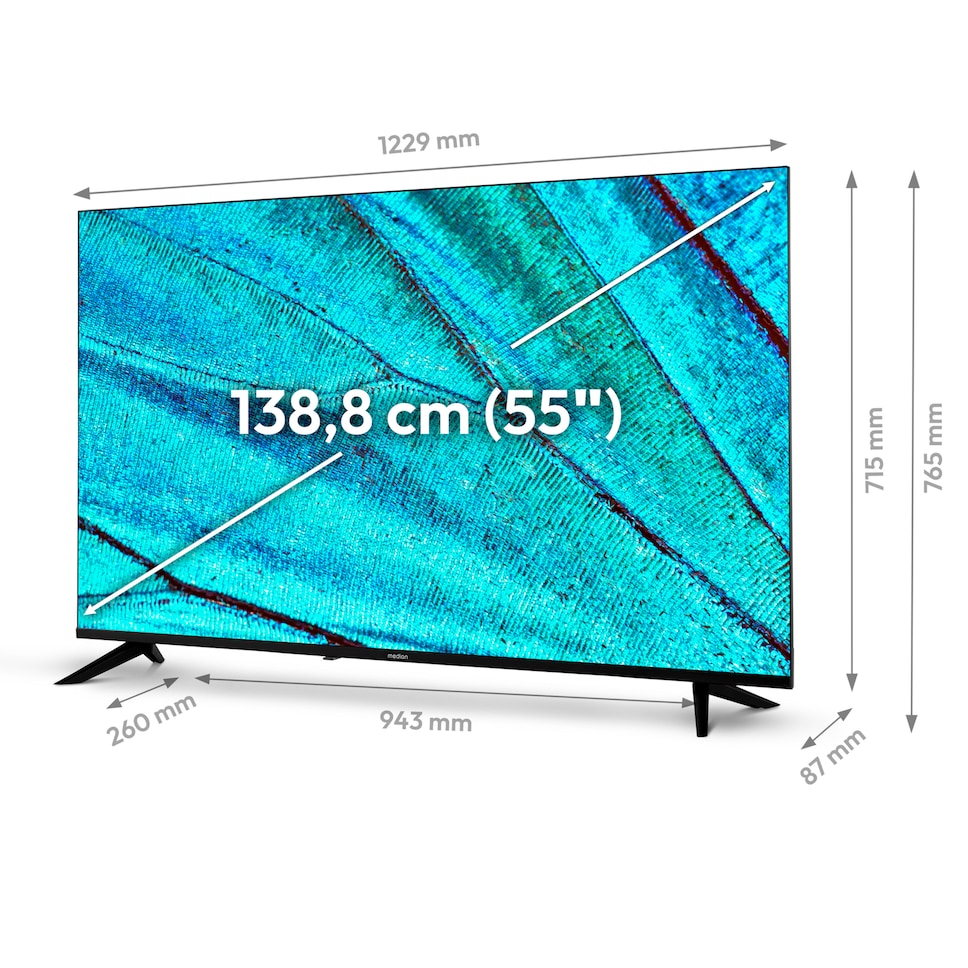 MEDION® LIFE® X15517 (MD 31642) Ultra HD LCD Smart-TV