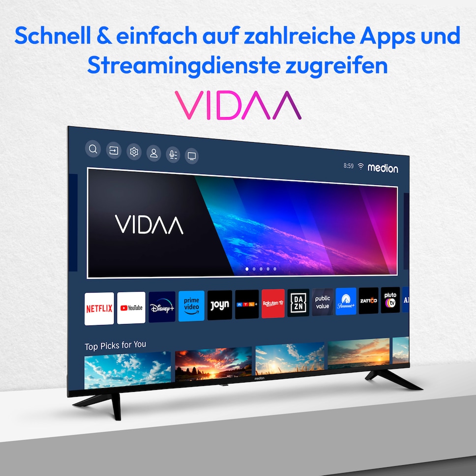 MEDION® LIFE® X15014 (MD 31650) Ultra HD LCD Smart-TV