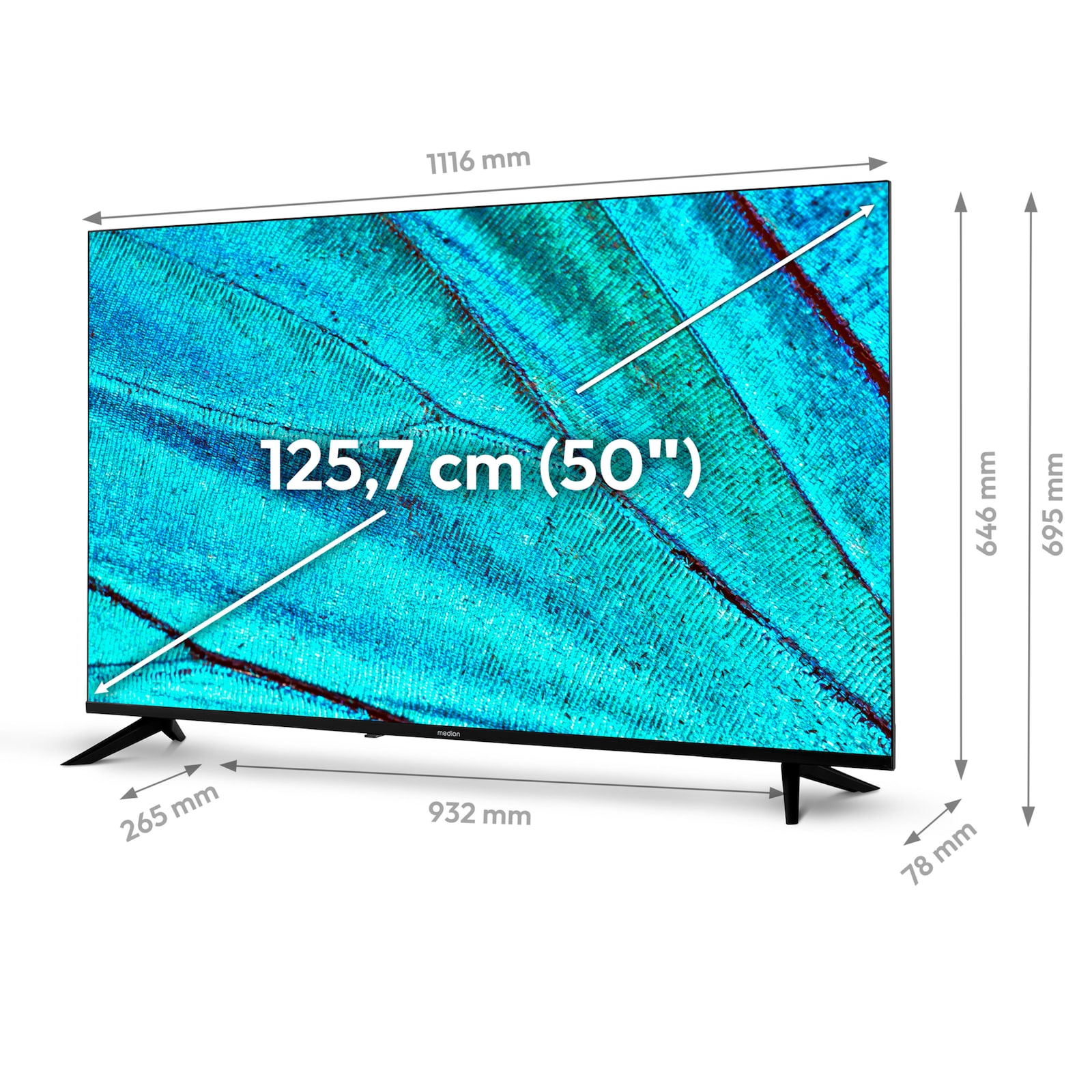 MEDION® LIFE X15024 (MD 31651) Ultra HD LCD Smart-TV
