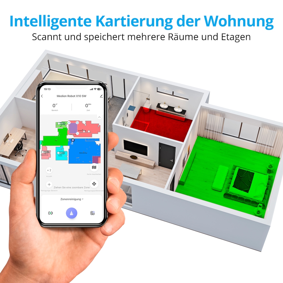 MEDION® Saugroboter X10 SW