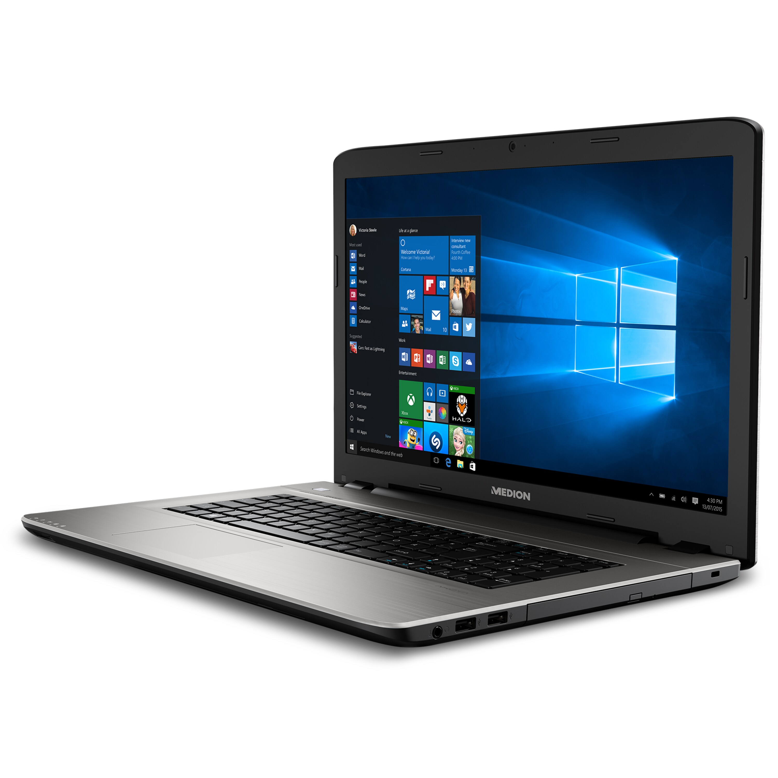 MEDION® AKOYA® E7424, Intel® Core™ i3-7100U, Windows 10 Home, 43,9 cm ...