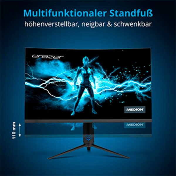 MEDION® ERAZER® Spectator X20 (MD 22093), Curved Widescreen Monitor, 80 ...