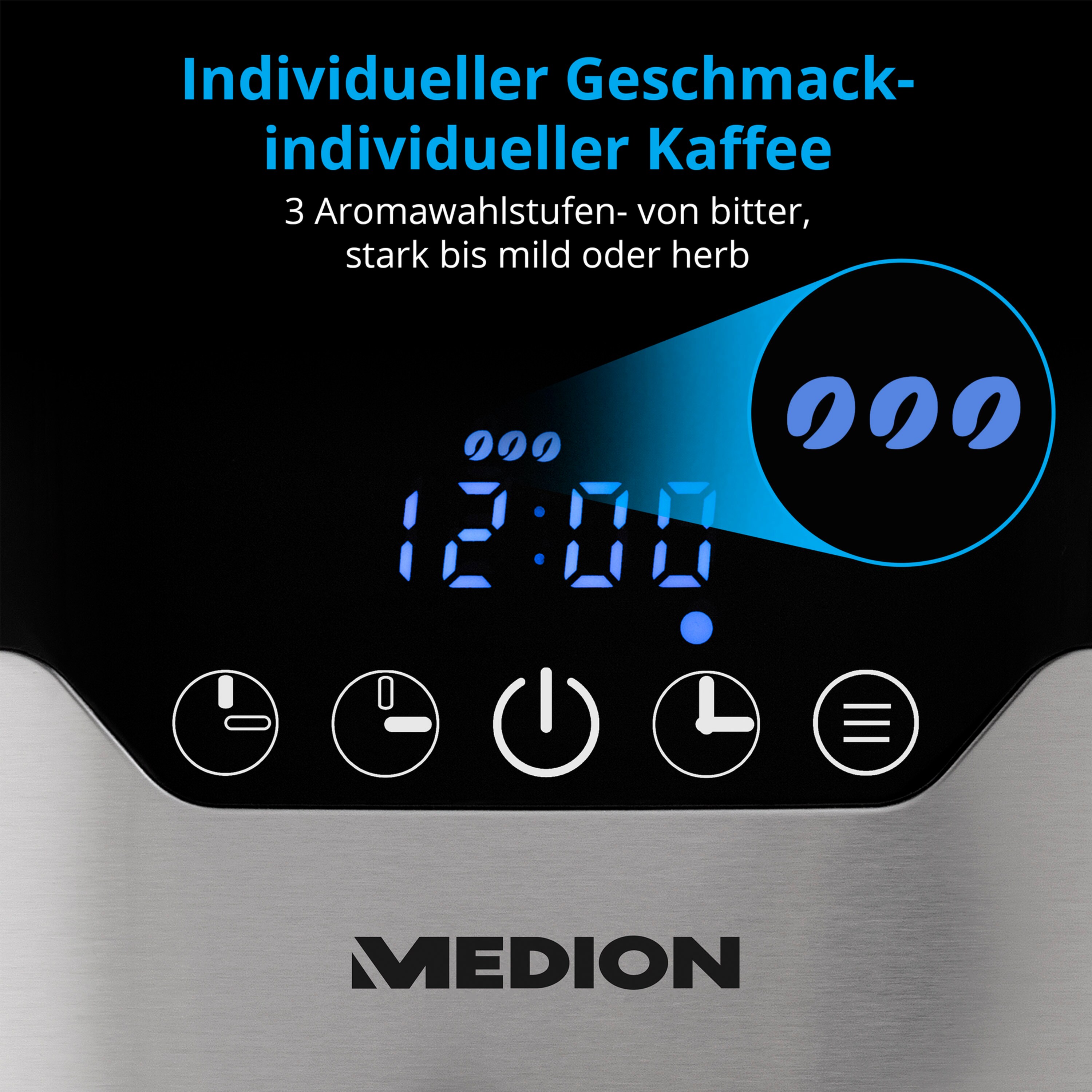 MEDION® Kaffeemaschine mit Thermokanne MD 18458 | MEDION.DE